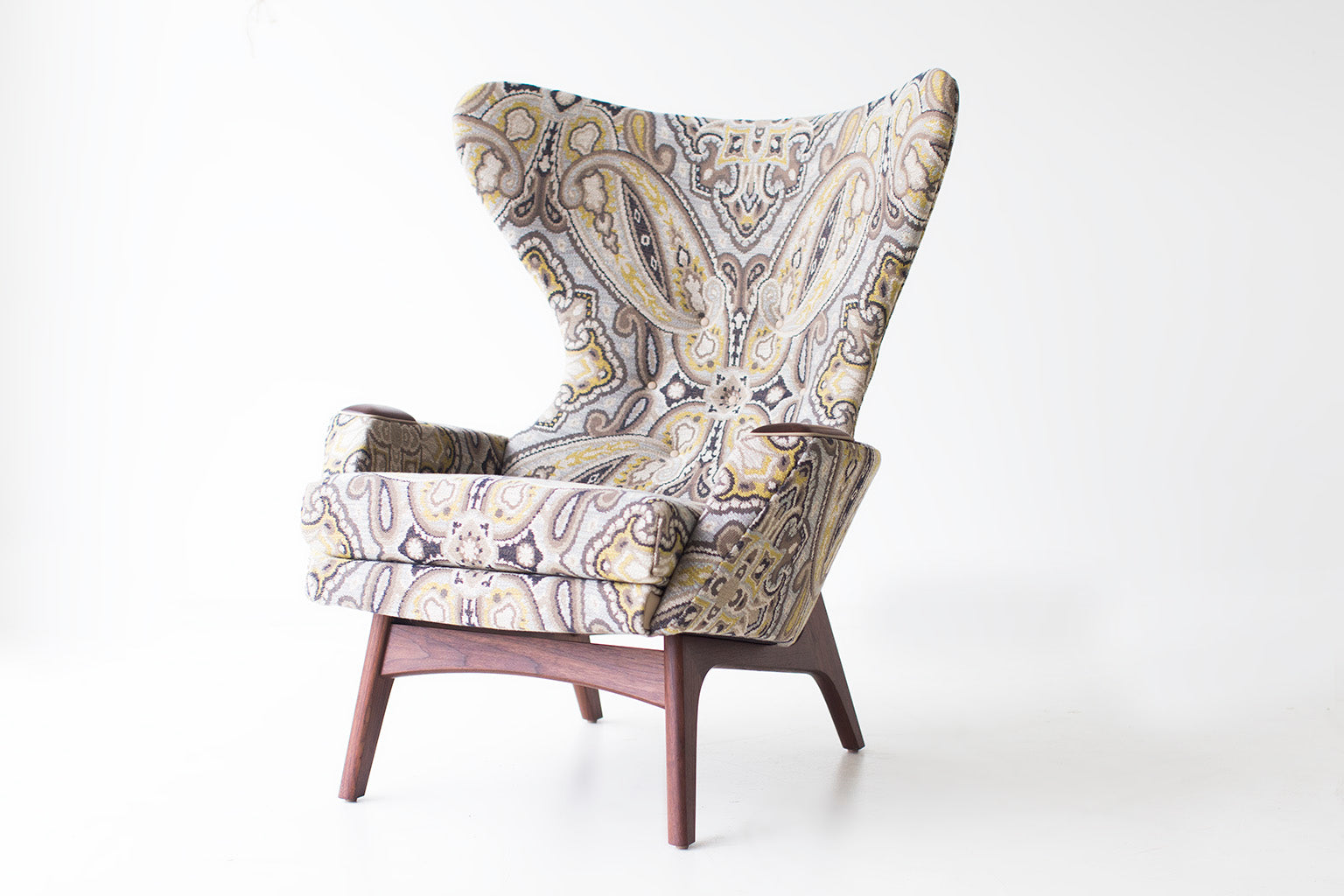 Funky Accent Chair in Paisley - Wing – theswankyabode.com